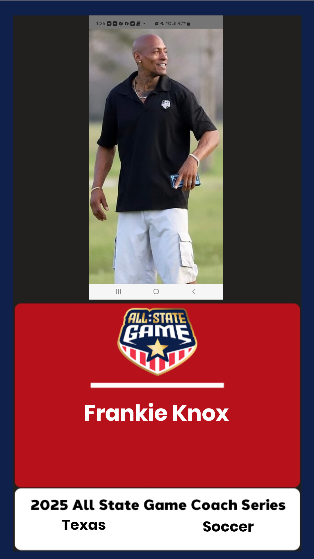 Coach Spotlight: Frankie Knox – A Beacon of Dedication in Youth Soccer ...