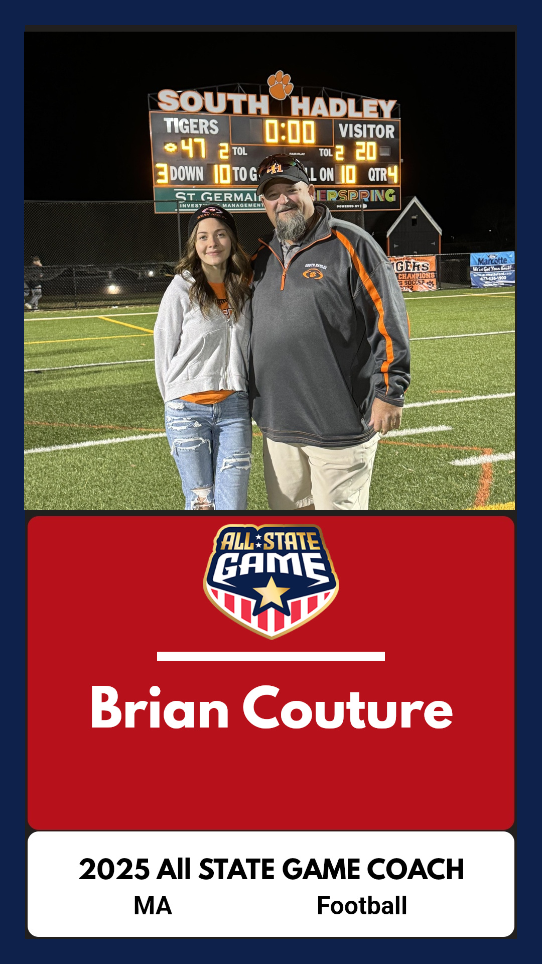 Coach Brian D. Couture: 2025 All-State Game