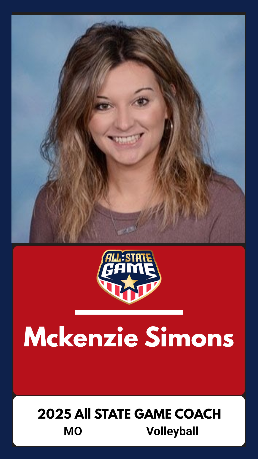 McKenzie Simons to Coach at the 2025 All State Game